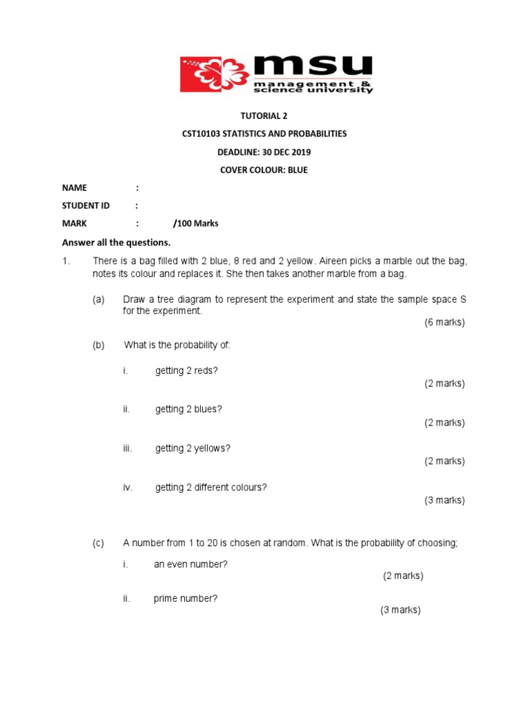 Answer All The Questions | PDF | Variance | Standard Deviation