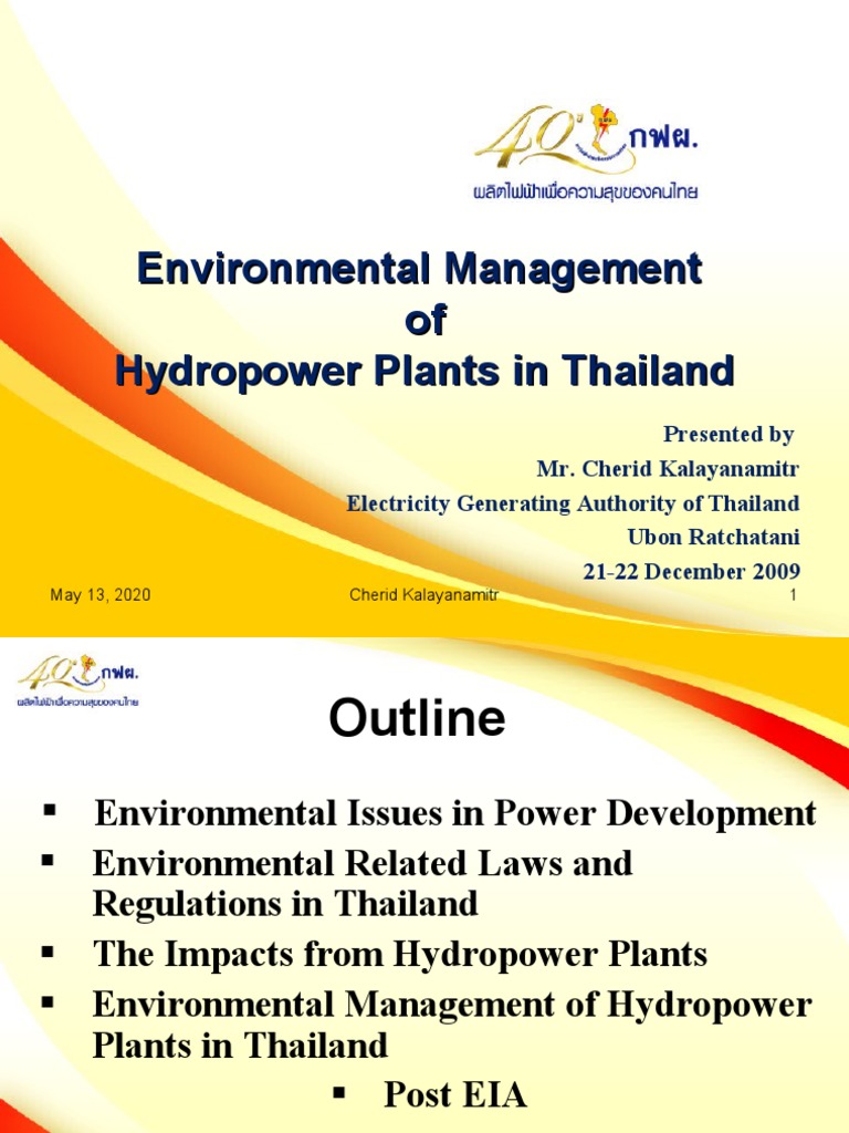 Environmental Management of Thai Hydropower | PDF | Environmental ...