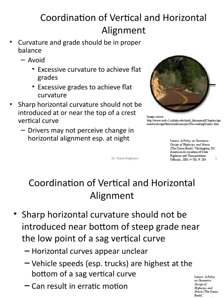 Coordination of Vertical and Horizontal Alignment | PDF | Transport ...