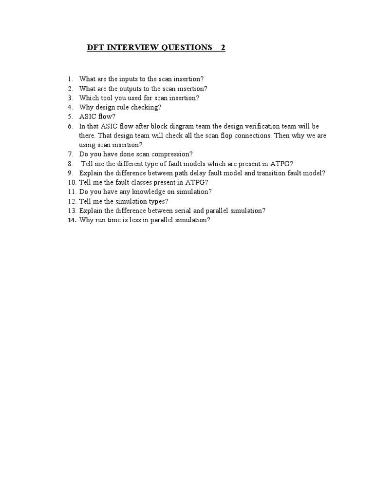 DFT Interview Question2 | PDF