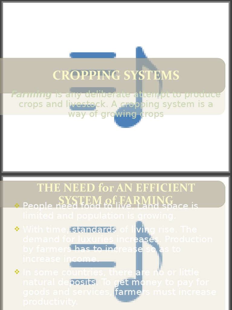 Cropping Systems | PDF | Crop Rotation | Agriculture