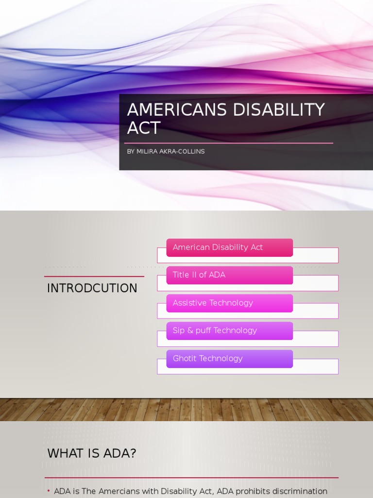 Powerpoint Ada Final | PDF | Americans With Disabilities Act Of 1990 ...