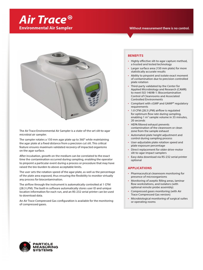 Air Trace - Environmental Air Sampler - 100714 - A4 PDF | PDF | Flow ...