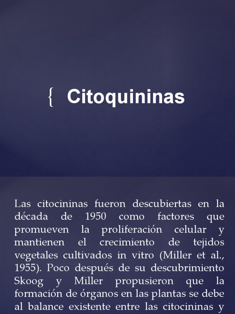 Citoquinina 1 | PDF | Fisiología de las plantas | Biología