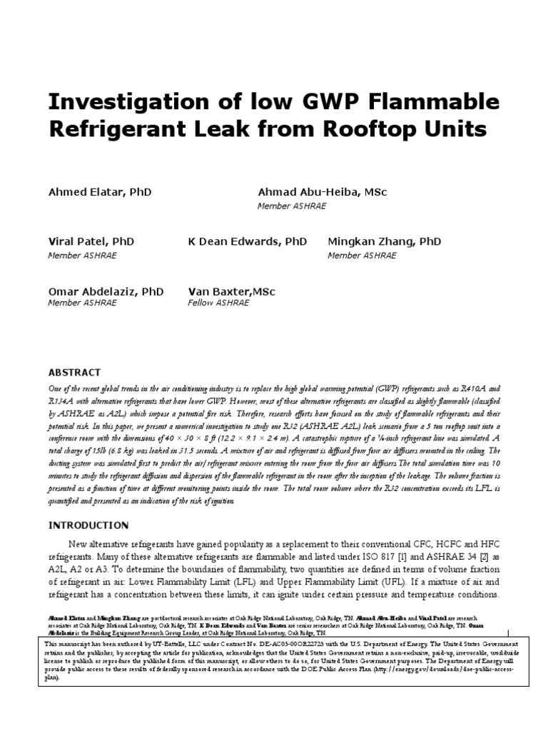 Refrigerant Leak Model | PDF | Fluid Dynamics | Computational Fluid Dynamics