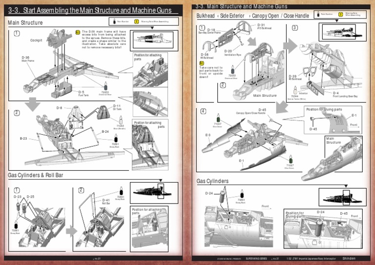 3-3. Start Assembling The Main Structure and Machine Guns | PDF ...