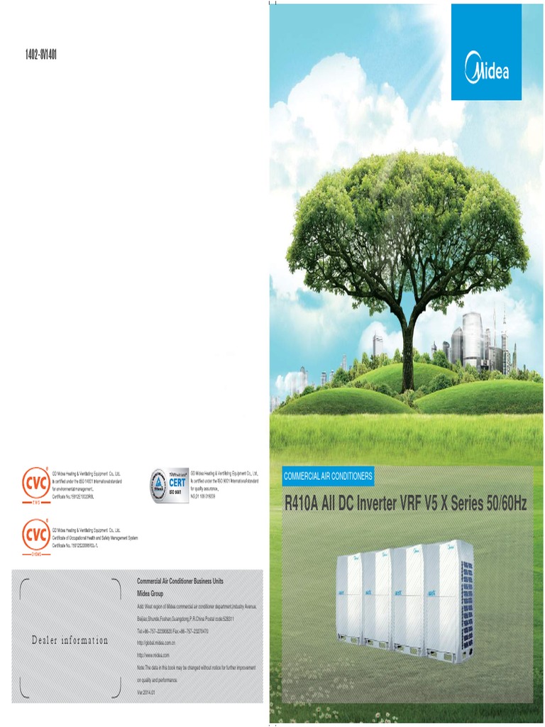 Catalog Midea v5 X Series VRF Systemsvqc PDF | PDF | Power Inverter ...