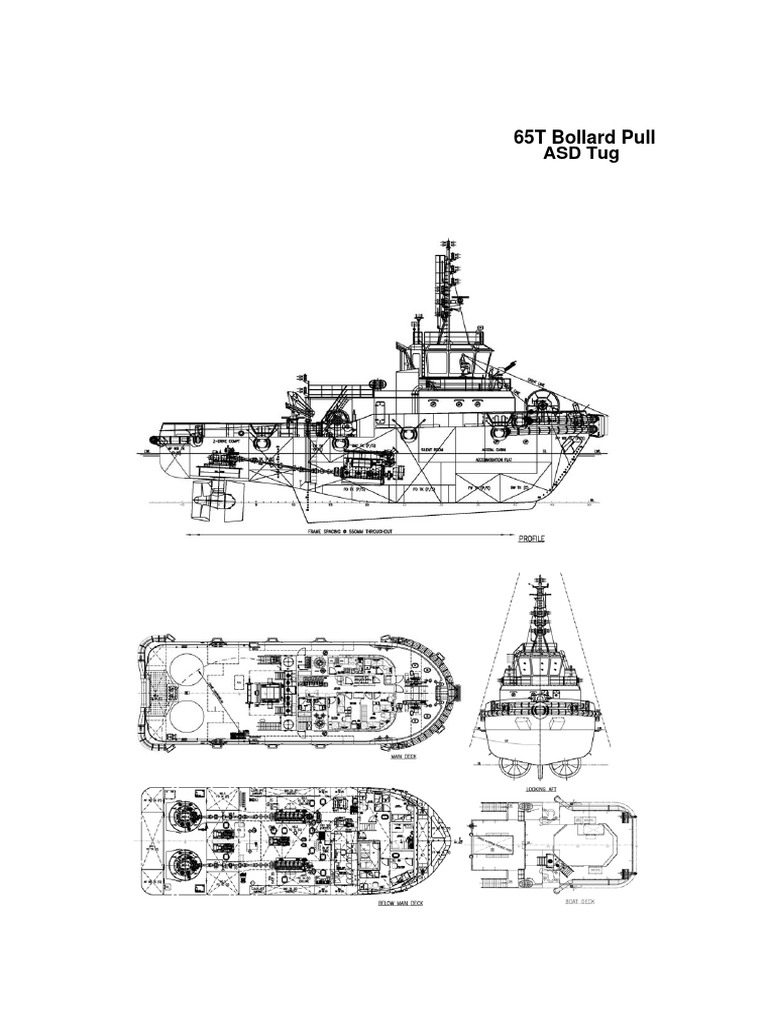 65T Bollard Pull ASD Tug: Technical Specifications and Capabilities of a Powerful Harbor Assist ...