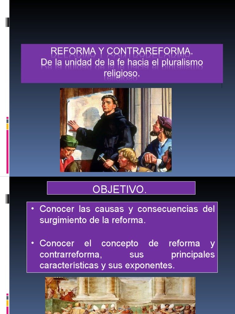Reforma y Contrarreforma | PDF | Contrarreforma | Iglesia Católica