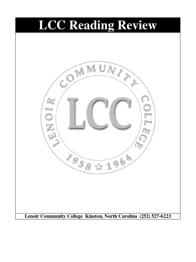 LCC Reading Review | PDF | Reading Comprehension | Reading (Process)