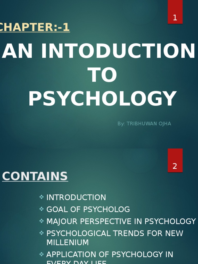Introduction to Psychology Concepts | PDF | Experiment | Humanistic ...