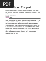 Composting Guide | PDF | Compost | Trees