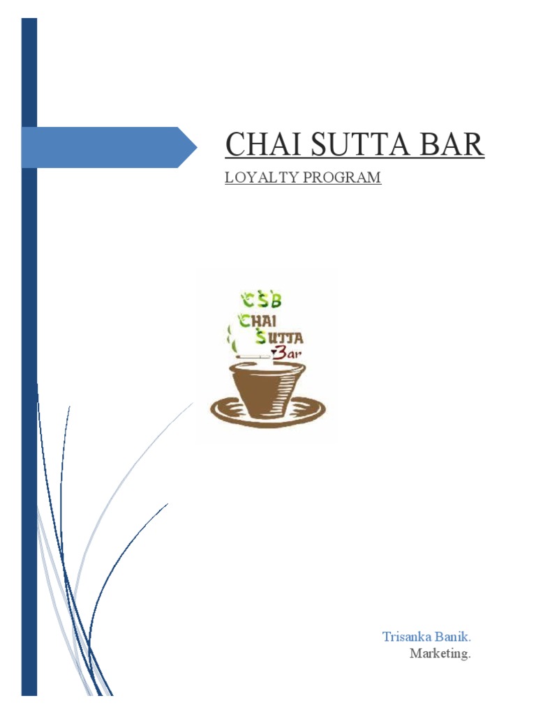Chai Sutta Bar: Loyalty Program | PDF | Marketing | Data
