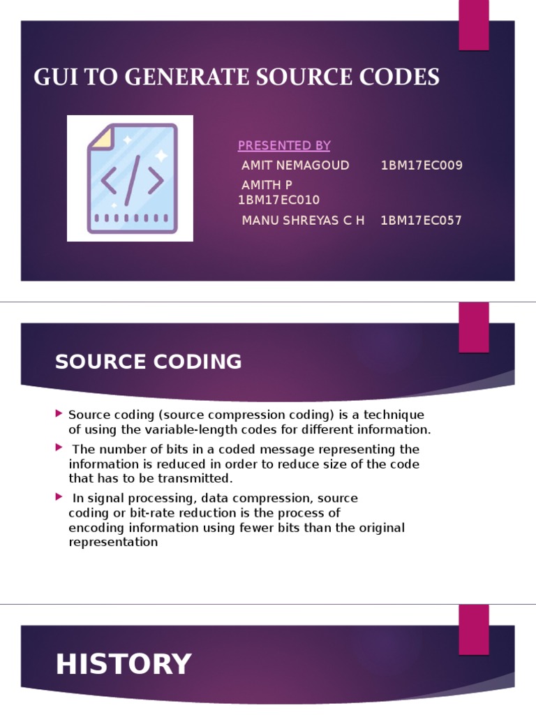 Source Coding Pdf Code Data Compression