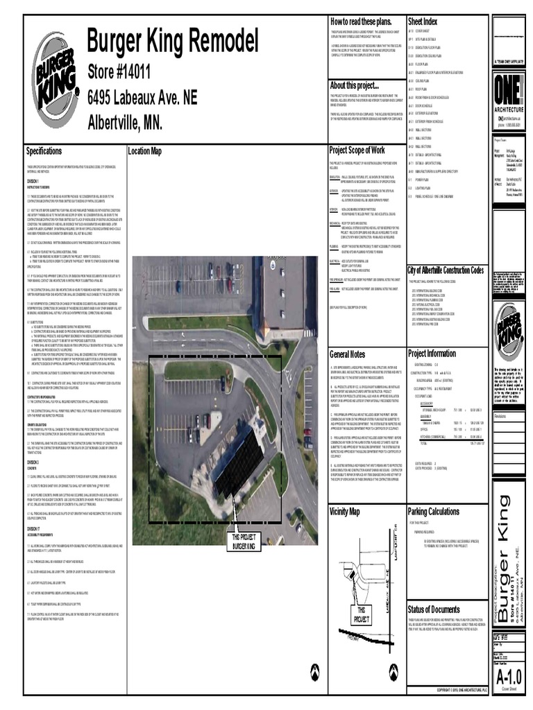 Burger King Floor Plan PDF | PDF | Sidewalk | Toilet