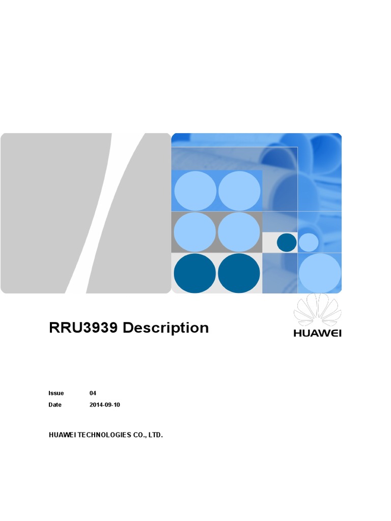 Data Sheet - RRU 3939 (1800) PDF | PDF | Lte (Telecommunication) | Gsm