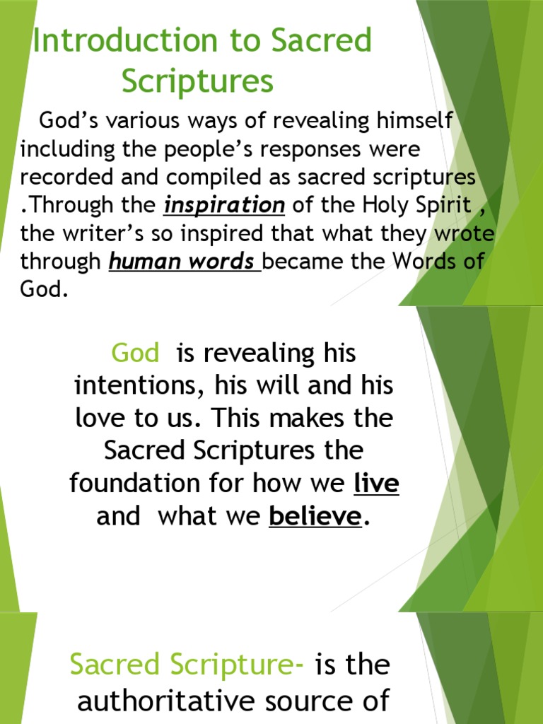 Introduction To Sacred Scriptures | Download Free PDF | Hebrew Bible ...