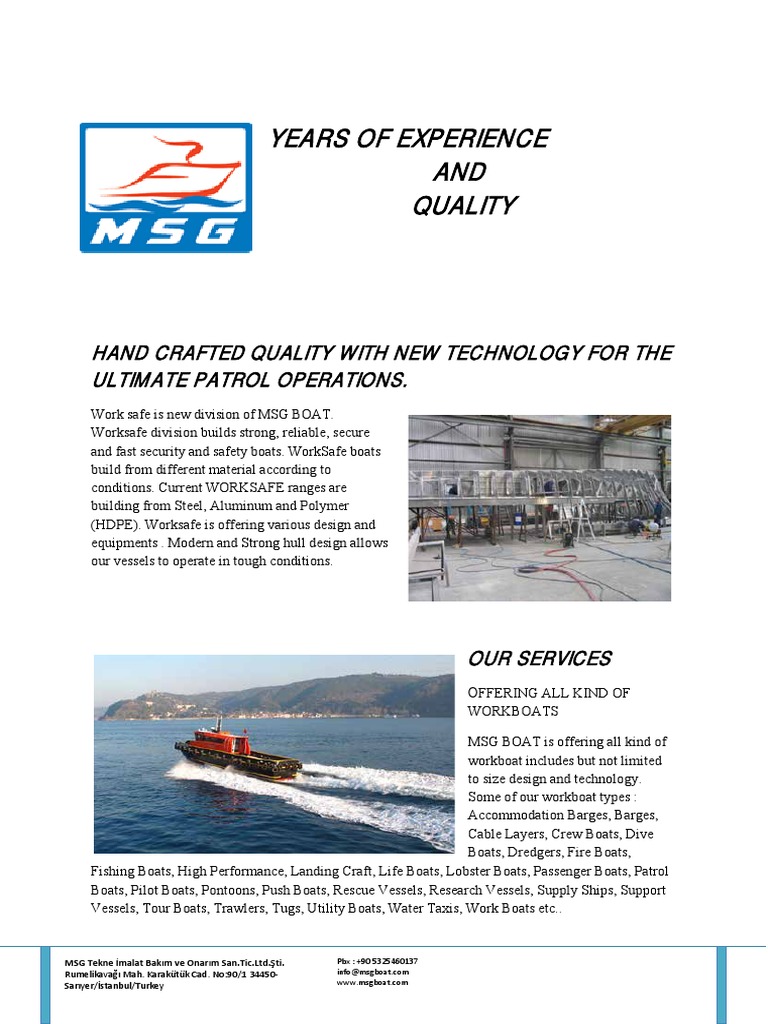 MSG Boat Profile PDF | PDF | Boats | Ships
