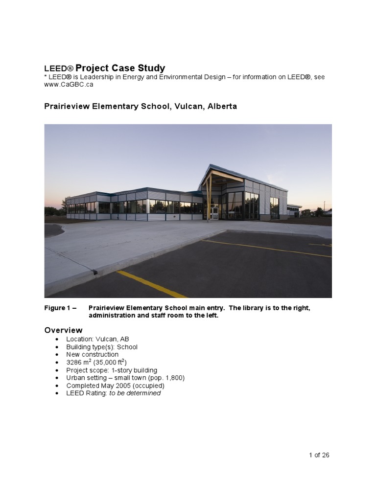 Project Case Study: Leed® | PDF | Ventilation (Architecture ...