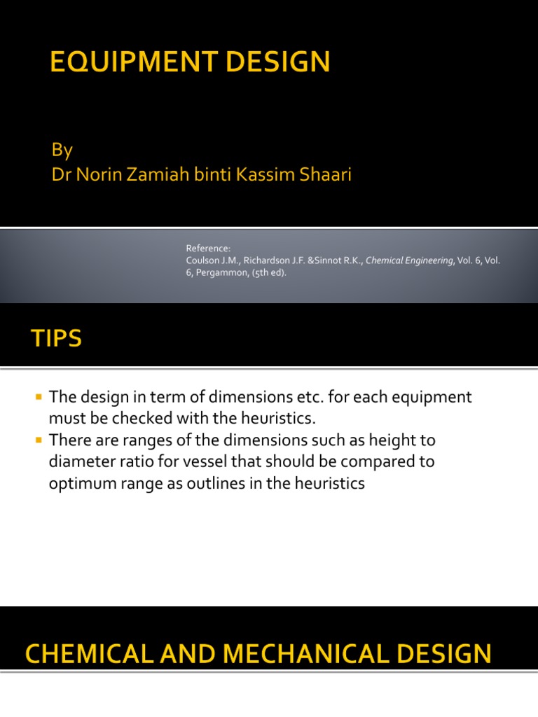 EQUIPMENT DESIGN by DR NORIN ZAMIAH PDF | PDF | Strength Of Materials ...
