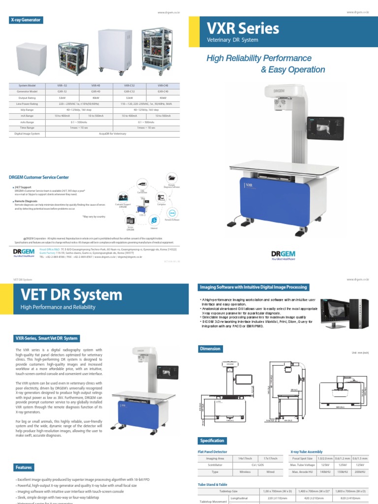 RCT1606-001 - VXR-D Catalogue - R8 | PDF | X Ray | Electrical Engineering