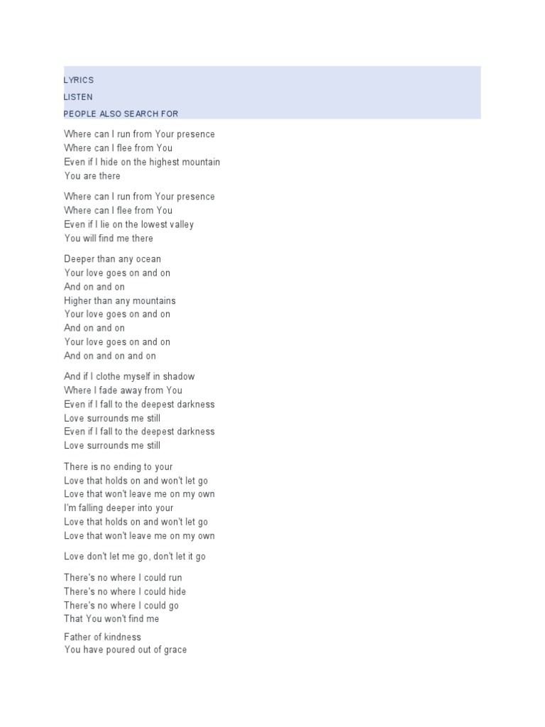 Lyrics Listen People Also Search For | PDF