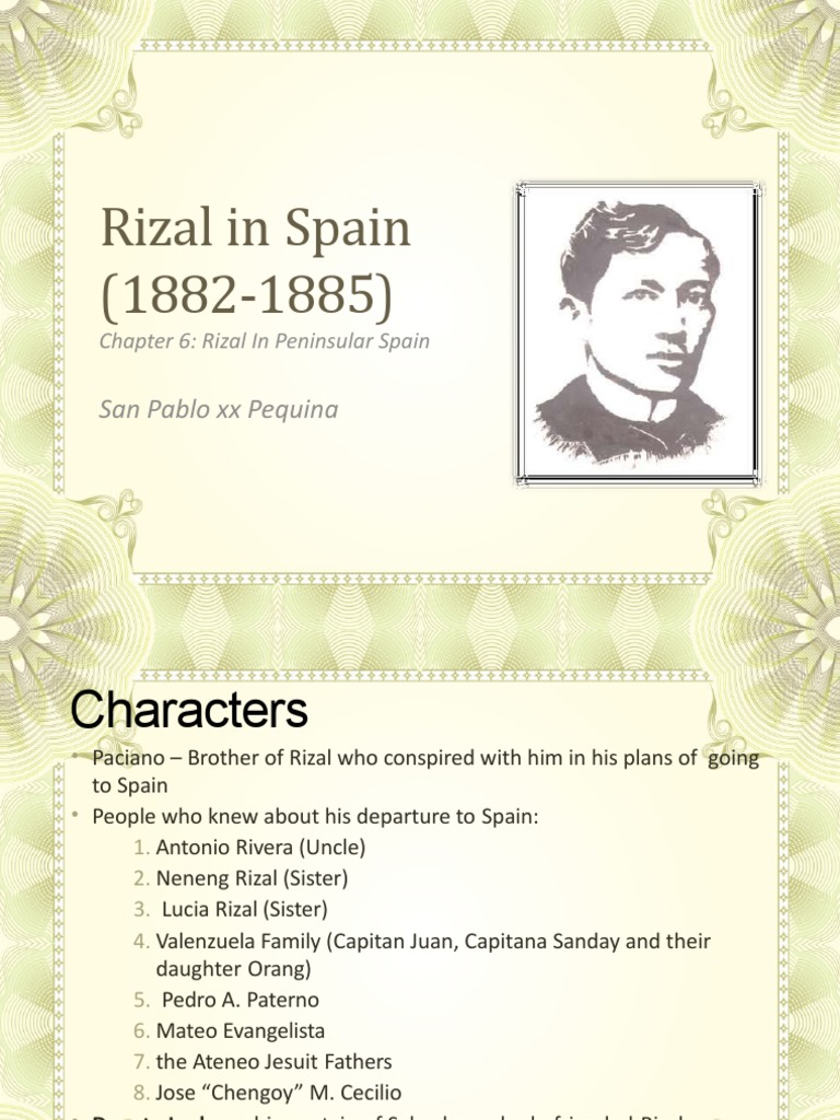 Rizal in Spain (1882-1885) : San Pablo XX Pequina | PDF | Doctorate ...