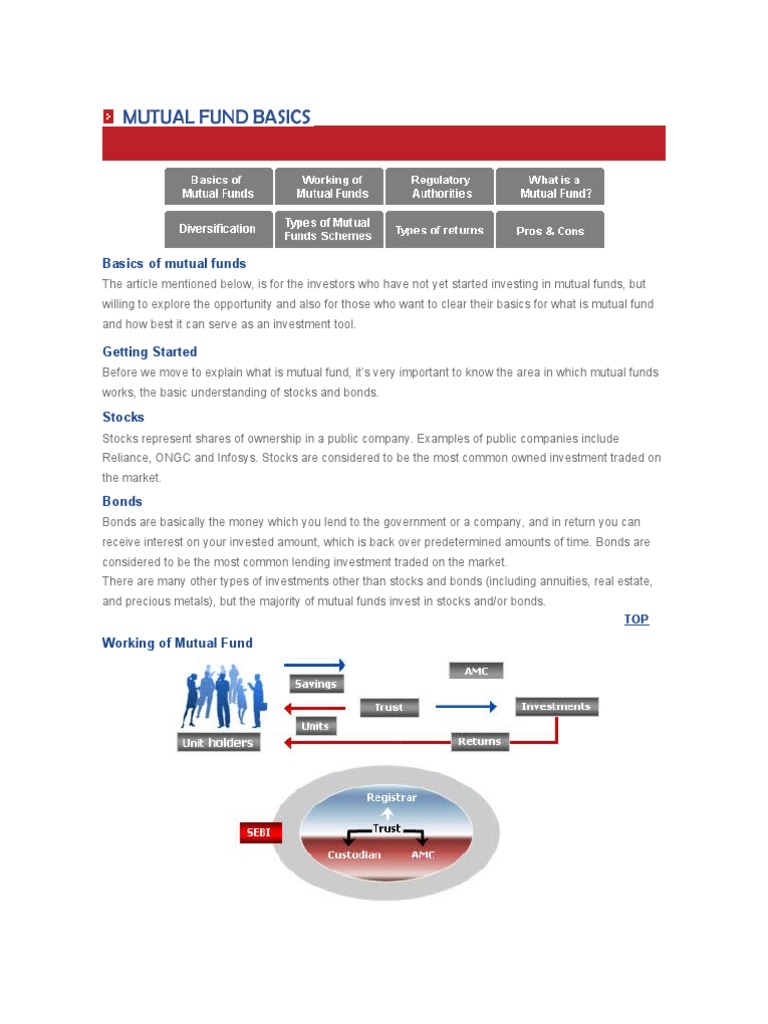 Basics of Mutual Funds | PDF | Mutual Funds | Investing