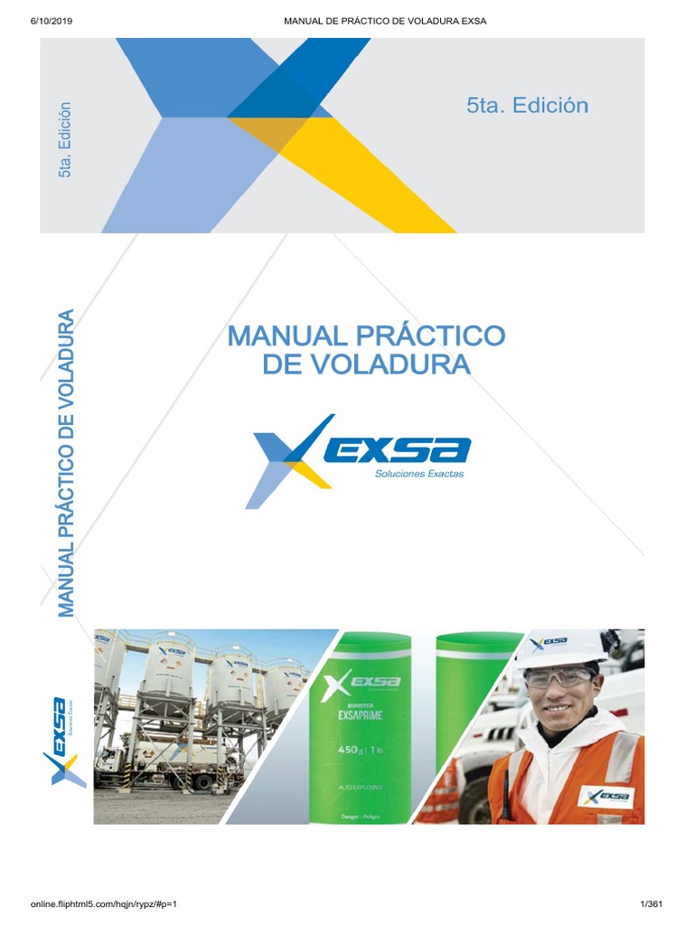 Manual Práctico de Voladura Exsa PDF | PDF