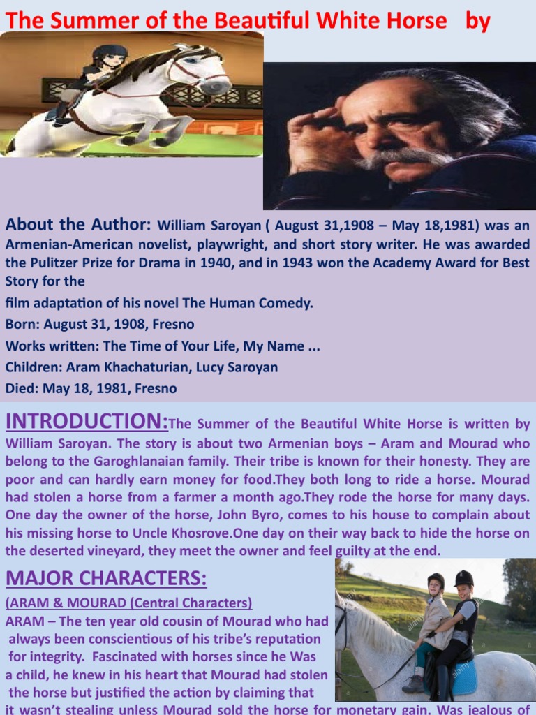 The Summer of The Beautiful White Horse | PDF