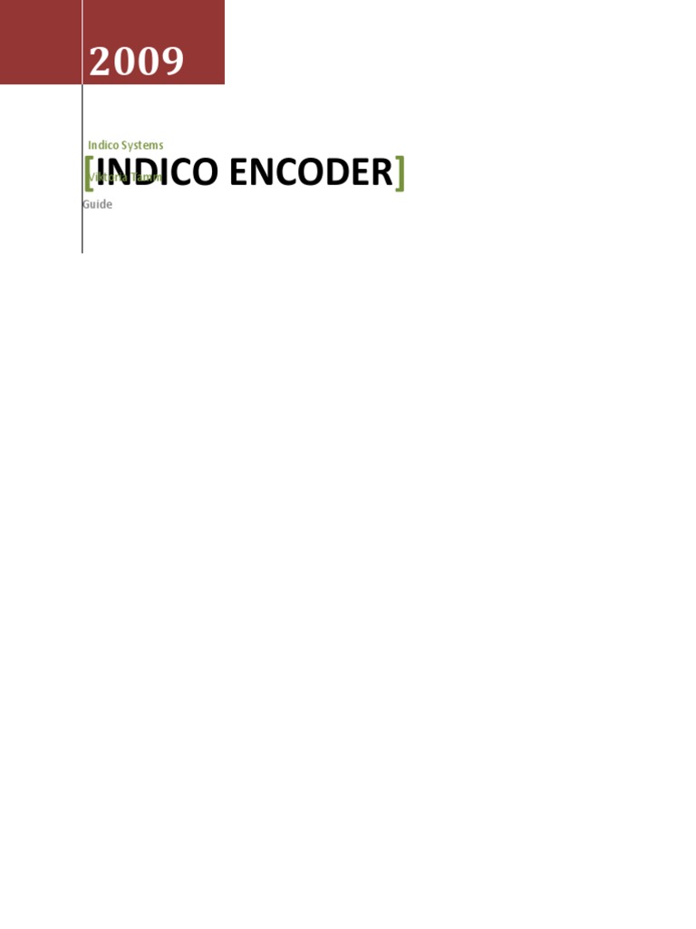 Encoder Guide v.3 | PDF | Video | Active Directory