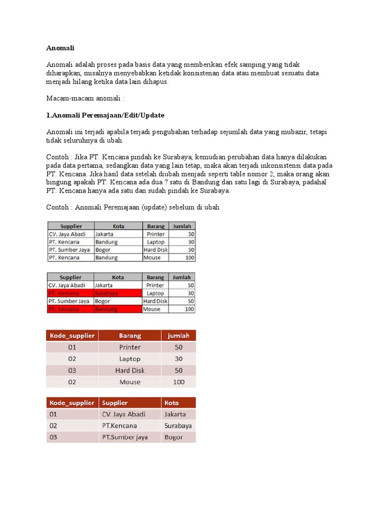Jenis-jenis Anomali dalam Data | PDF | Komputer
