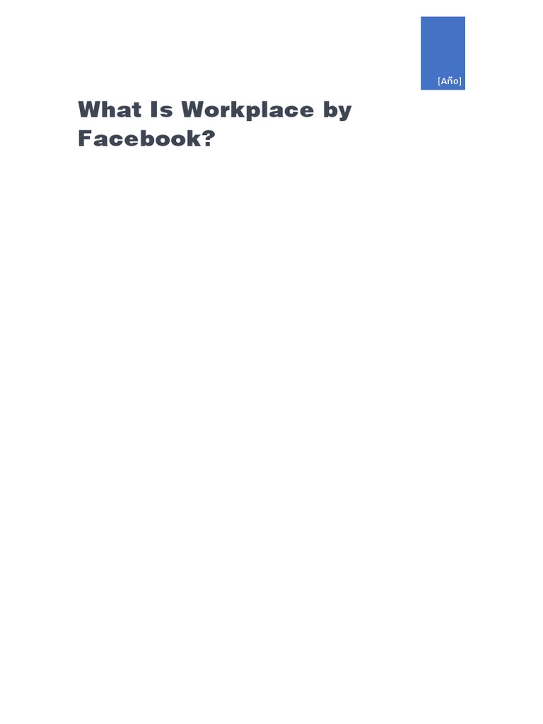 Workplace by Facebook Guide | PDF | Career & Growth | Computers