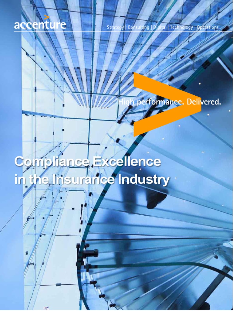 Accenture Compliance Excellence Insurance Industry PDF | PDF | Regulatory Compliance | Internal ...