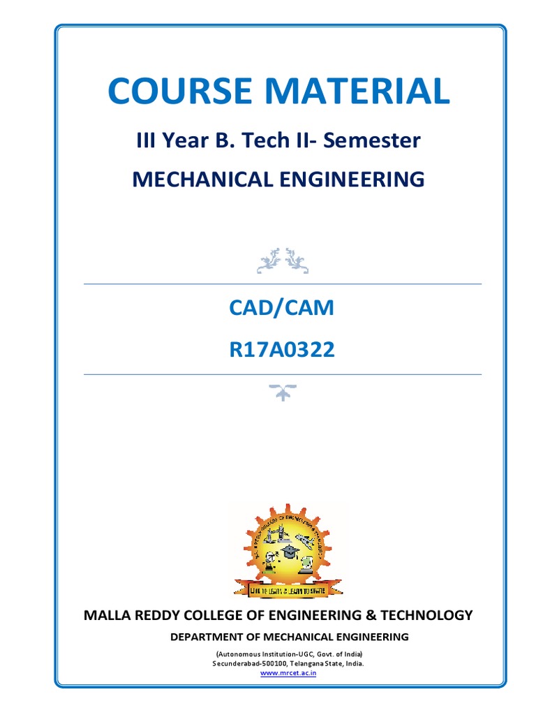 Computer Aided Design Computer Aided Manufacturing PDF | PDF | Computer ...