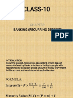 Recurring Deposit Formulas and Examples | PDF | Banks | Interest
