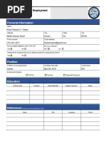 Job Application Form Template Download Standard 20170814 | PDF ...
