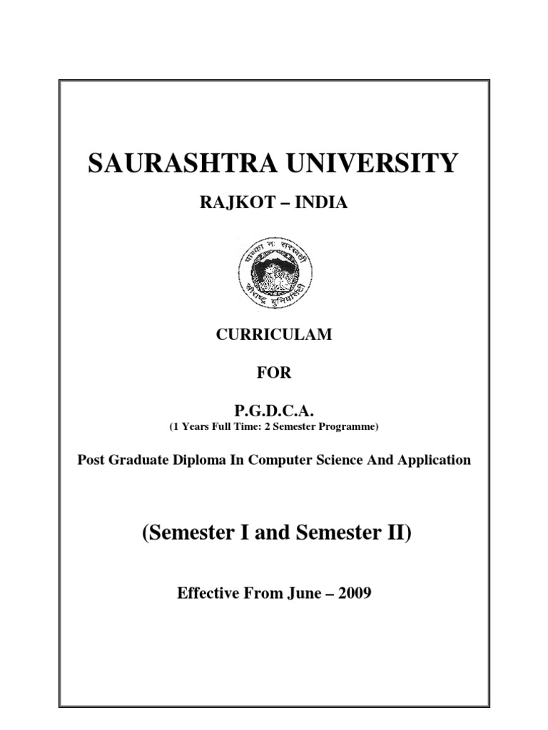 PGDCA Syllabus | PDF | Pl/Sql | Relational Database