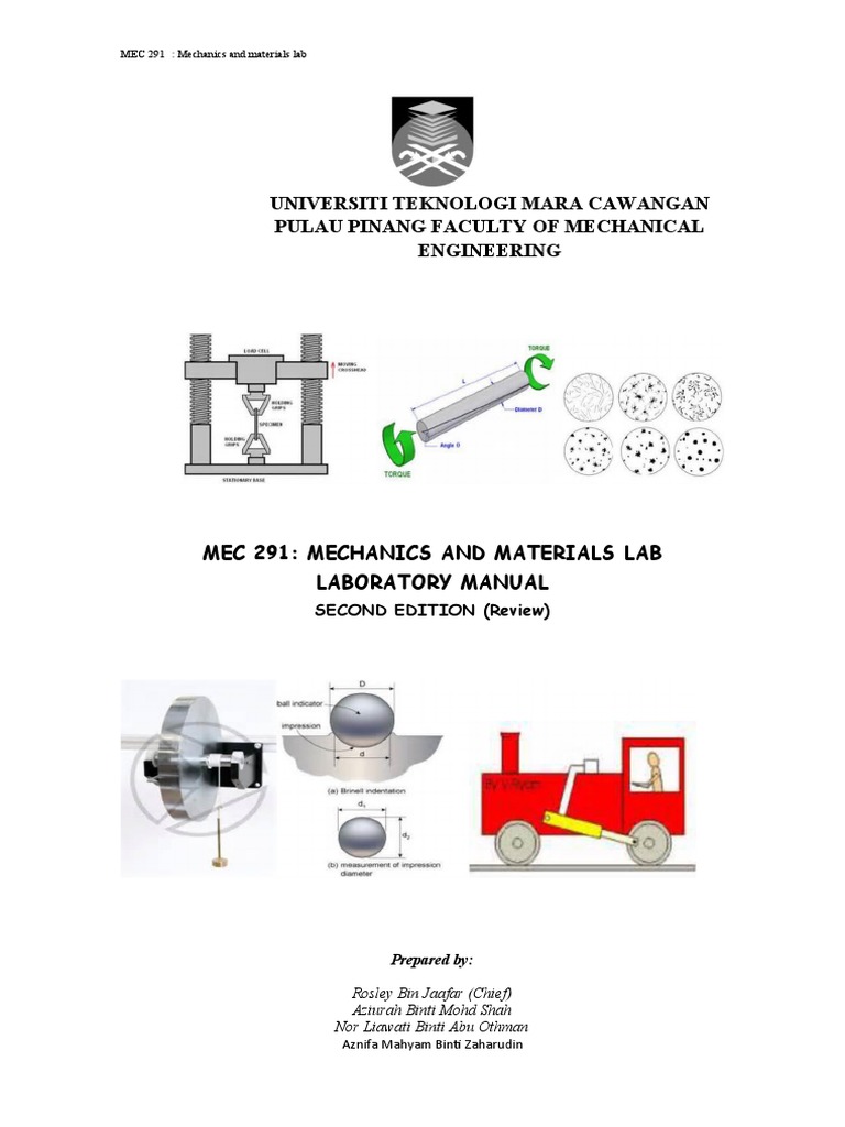 Mechanics and Materials Lab Manual | PDF | Deformation (Engineering ...