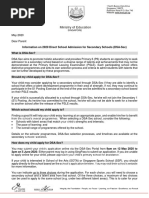 DSA-JC and EAE Timeline 2025 | PDF | Universities And Colleges | Singapore