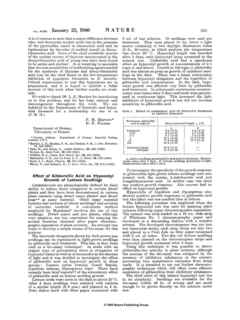 © 1960 Nature Publishing Group | PDF