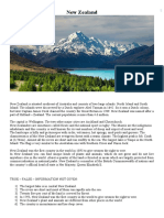 New Zealand Quiz: Questions & Answers | PDF | New Zealand
