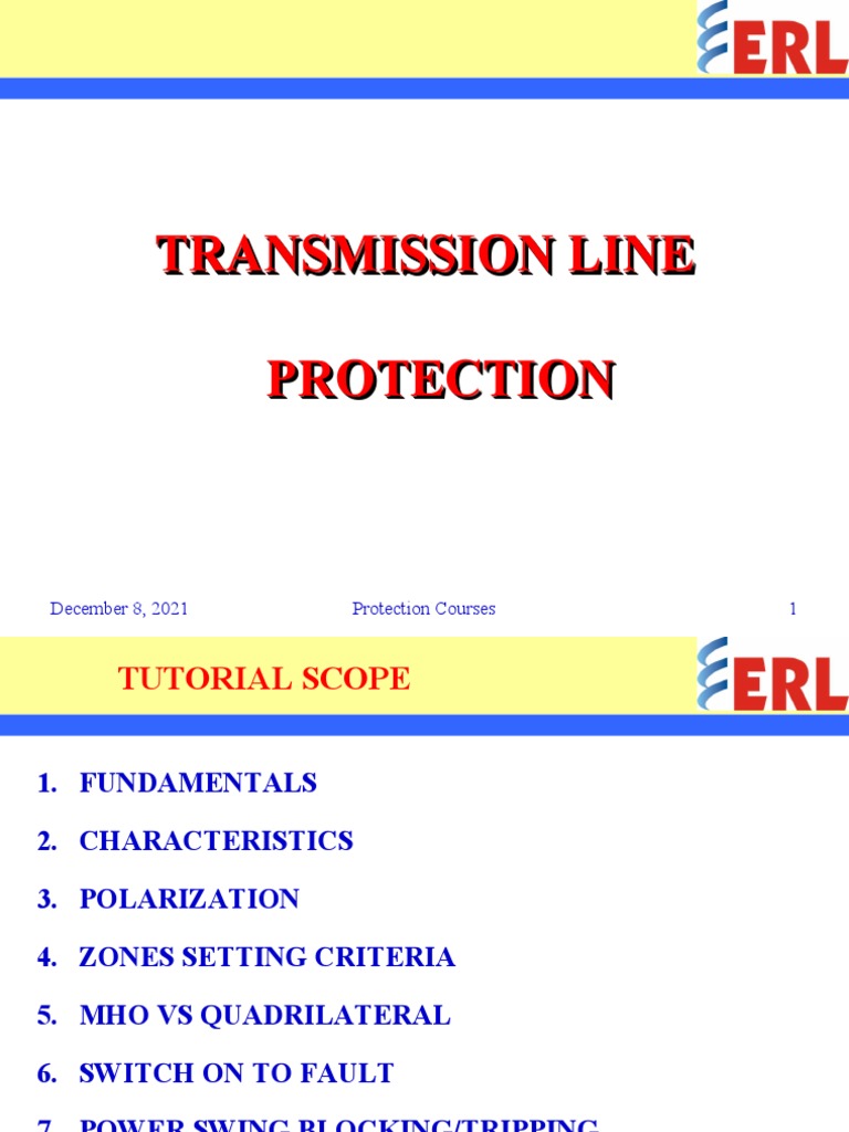Transmission Line Protection | PDF | Relay | Electrical Impedance