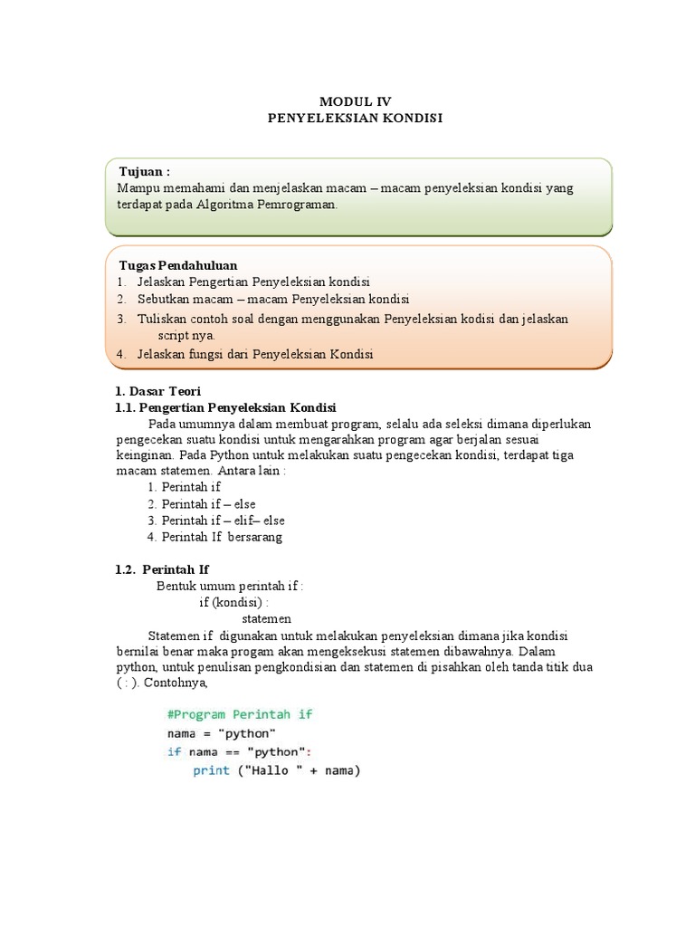 Modul Iv Praktikum Alpro | PDF