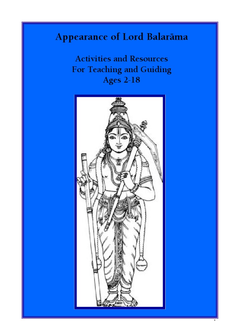Balaram Activity Book 1 | PDF