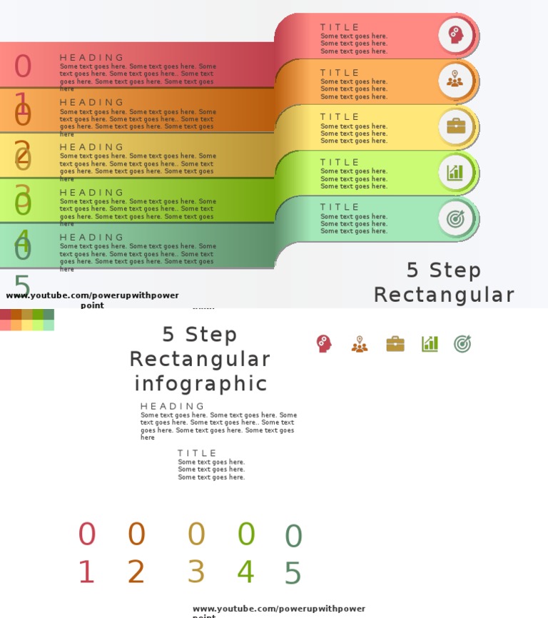 43.create 5 Step Rectangular Infographic | PDF