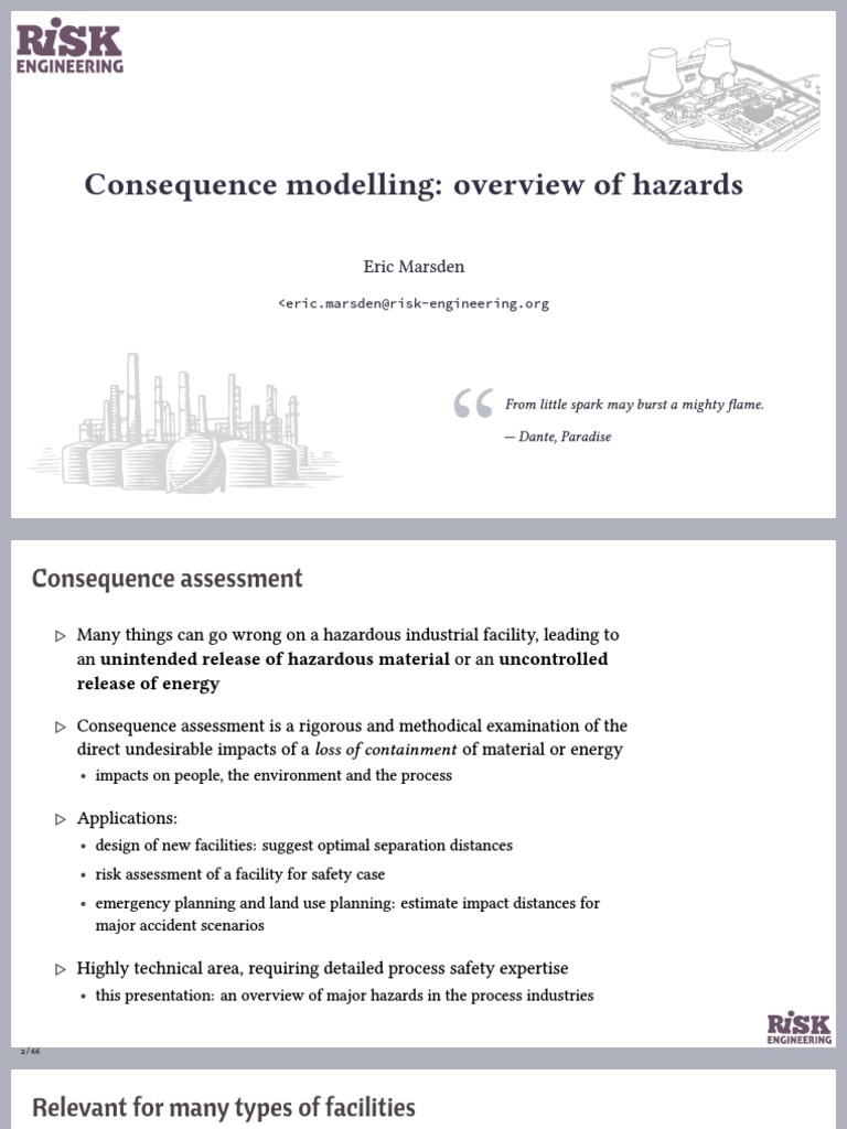 2 Consequence Modelling - Overview of Hazards | PDF | Chemical Process ...