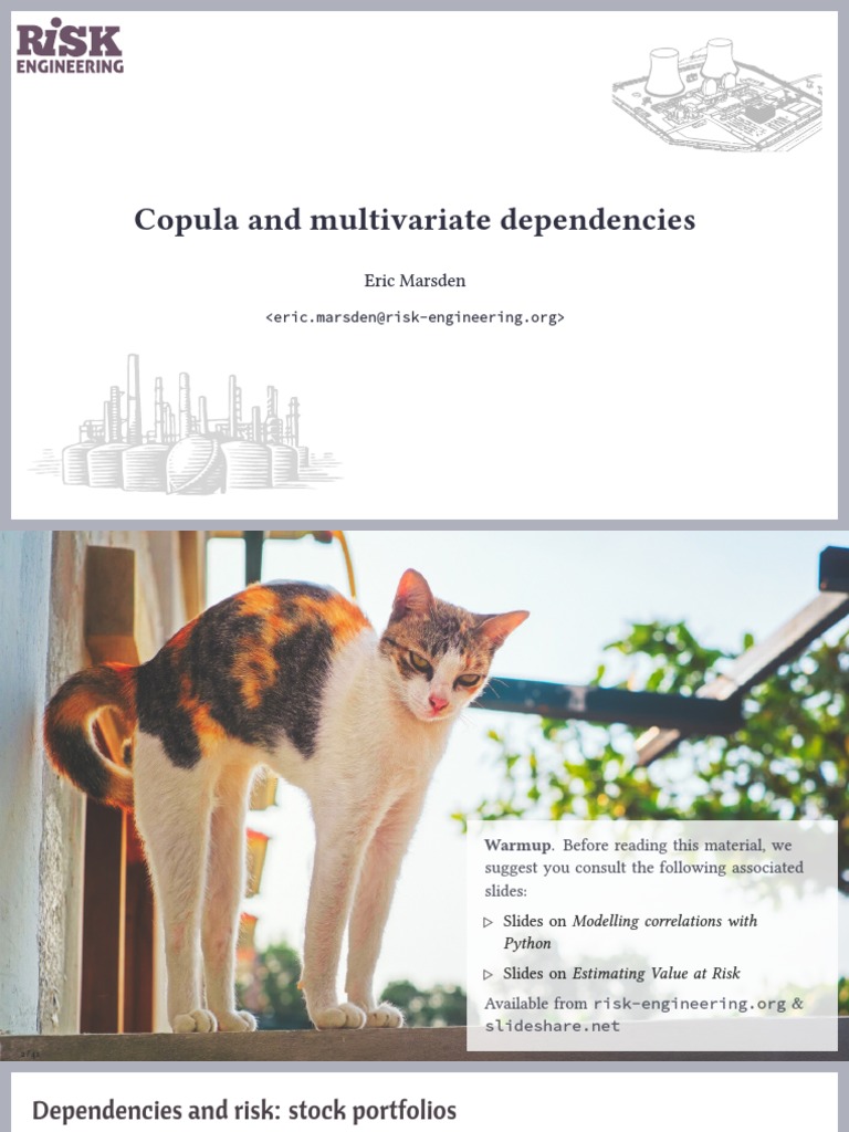 Copula and Multivariate Dependencies: Eric Marsden | PDF | Correlation ...