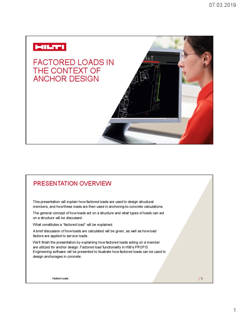 Hilti - Factored Loads in The Context of Anchor Design | PDF ...