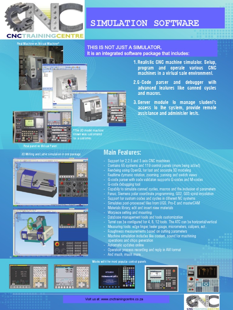 Simulator Training Brochure PDF | PDF | Numerical Control | Computer ...